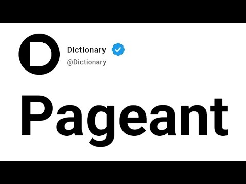 Pageant Meaning In English