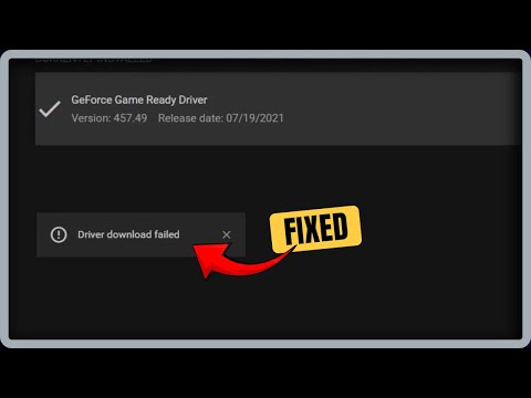 Geforce Experience Driver Download Failed (Fixed!)