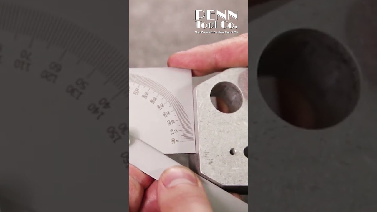 Checking Angles with a Steel Protractor
