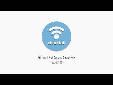 18) Cisociall - Github Api Key and Secret Key