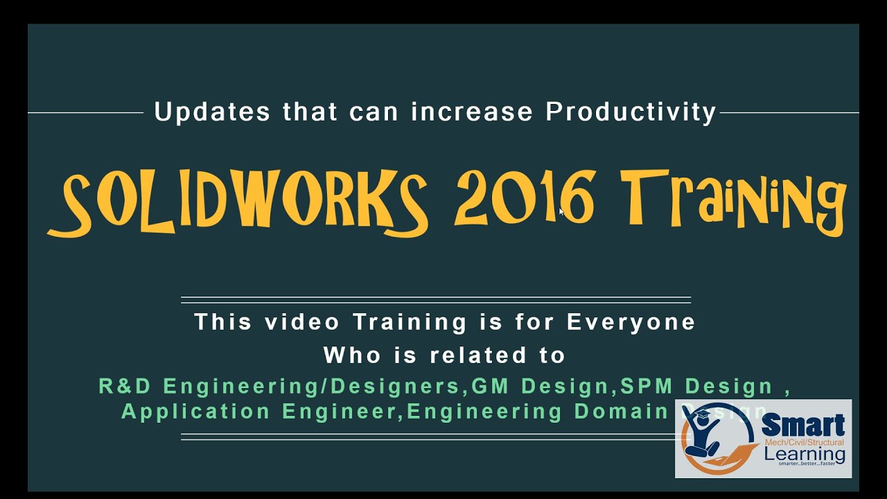 Solidworks 2016 Video Training Tutorial
