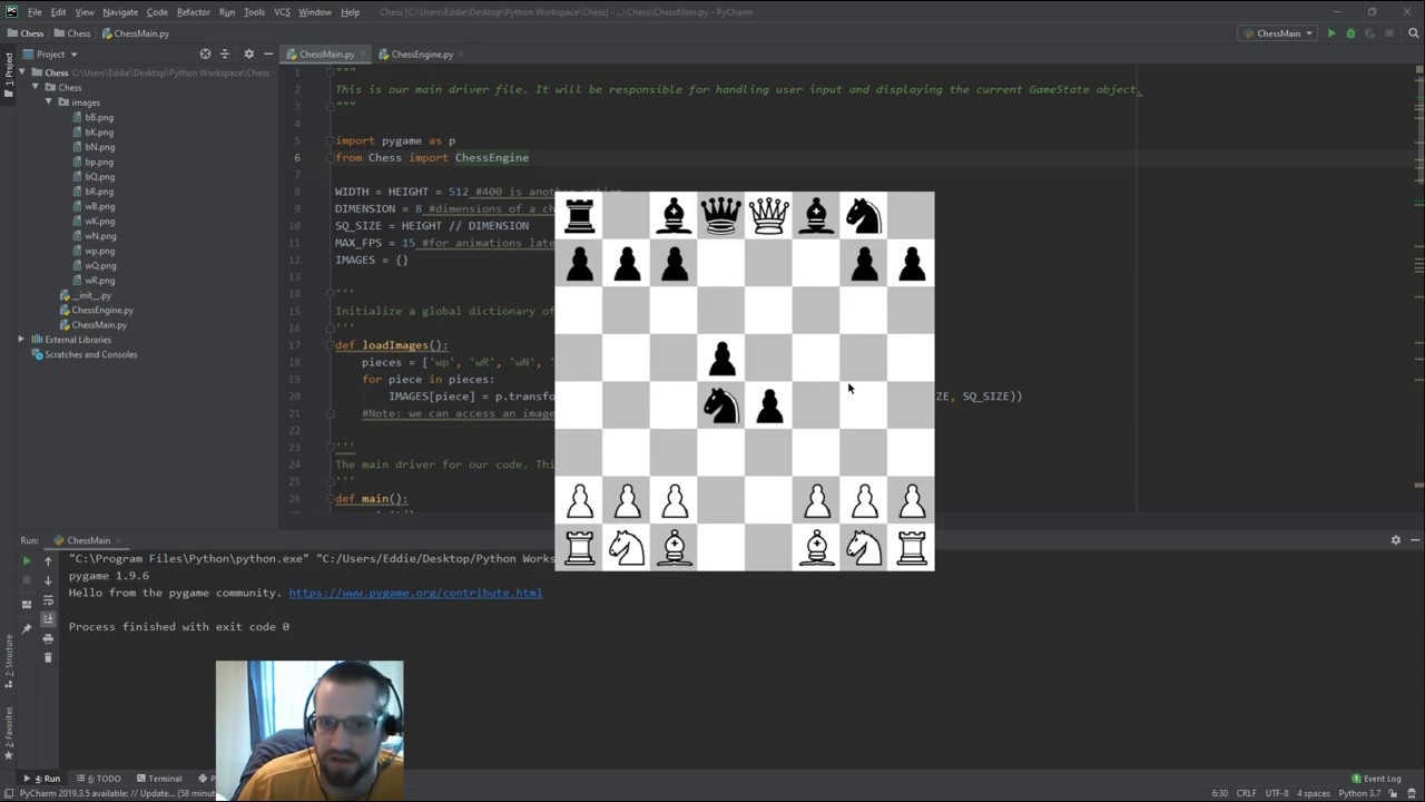 Chess Engine in Python - Part 2 - Moving the pieces