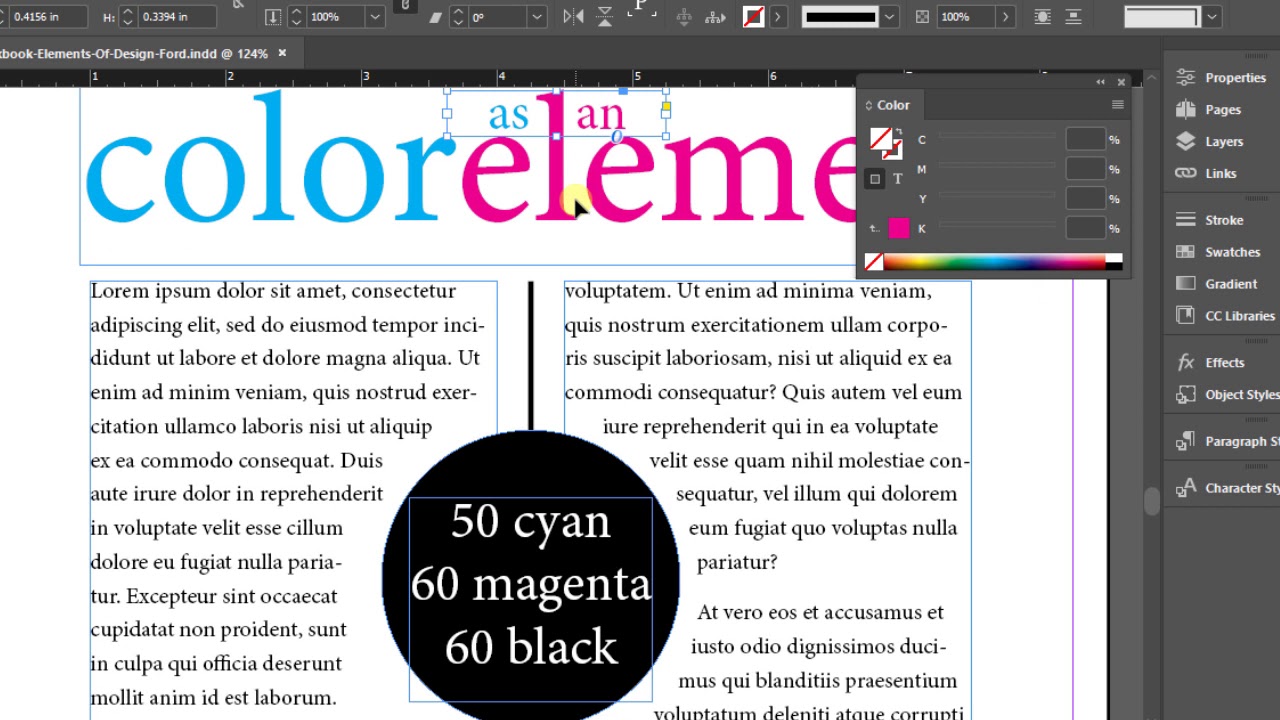 Workbook: Elements of Design - Color