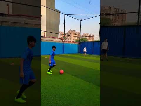 Zig-Zag & Shoot at Football Academy ⚽???? #football #academy #sports #turf #play #fun #game #shorts