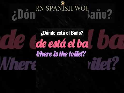 Asking where's the toilet in Spanish #shorts #toilet #spanish #spanishwords #spanishphrases