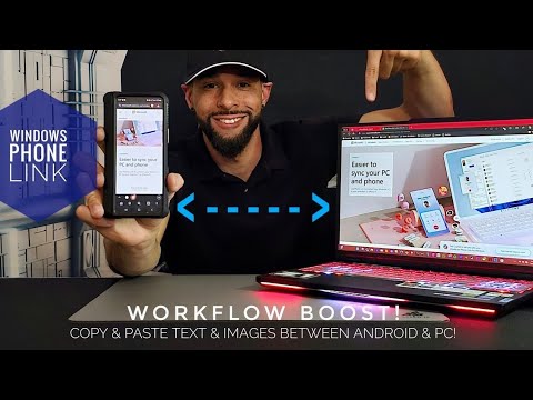 ●Microsoft Windows 11 Phone Link | How To Copy & Paste Between Android & Windows!