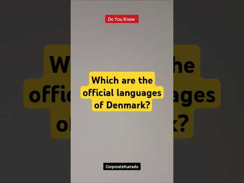 Which are the official languages of Denmark? | #shorts #countries #capital #gk #denmark