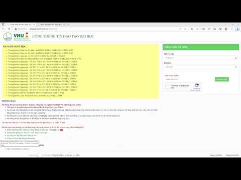 VNU-Hướng dẫn sử dụng phần mềm đăng ký học 2023 và xử lý các vấn đề phát sinh khi đăng ký học.
