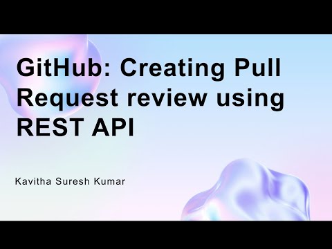 GitHub: Creating Pull Request review using REST API