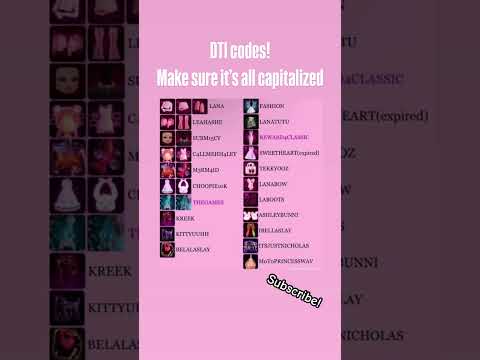 DTI codes! #audio #roblox #dresstoimpress #codes