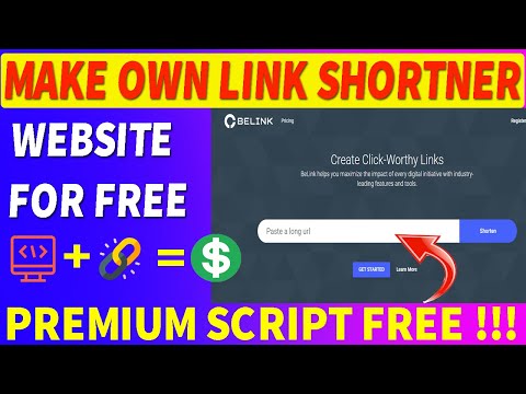 How to Make Own URL Shortner Website || Free Script Download 2020