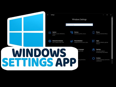How to Use Windows 10 Settings App