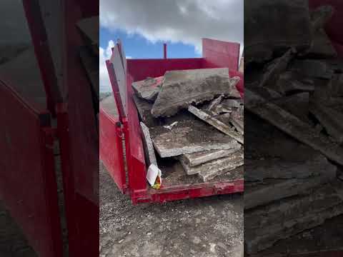 Dumping 12,000lbs of concrete 😯 #junkremoval #centralcoast #hauling #shorts #hustle #business