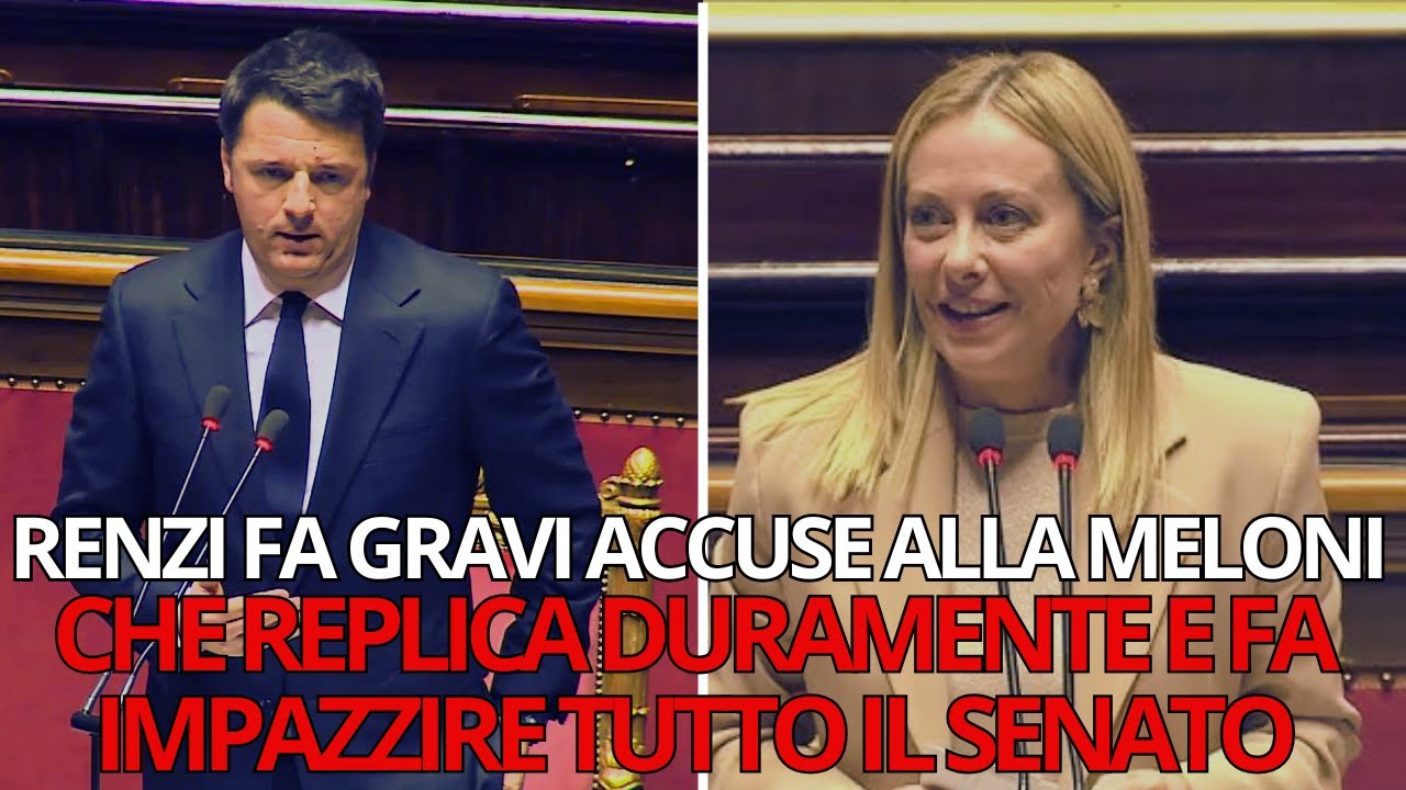Meloni EXPLODES in the Senate and Humiliates Renzi: Harsh Reply That Shakes the Chamber