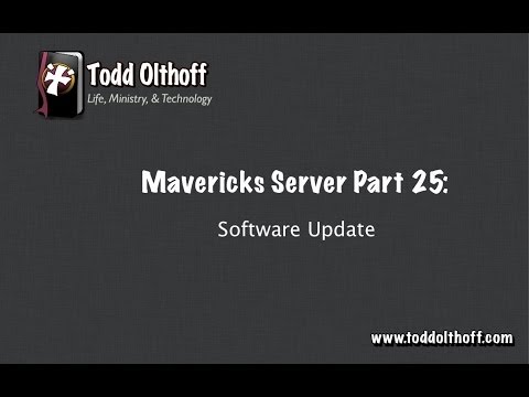 Mavericks Server Part 25: Software Update