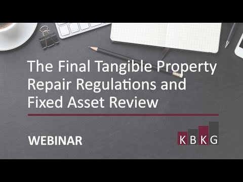 KBKG 2019 Webinar | Tangible Property Repair Regulations