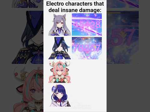 Electro Characters dealing INSANE DAMAGE!!! Genshin Impact