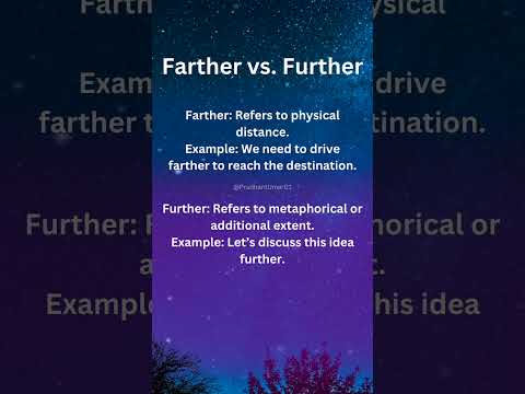Farther vs. Further | Know the Difference! 🚀 | English Grammar Tips