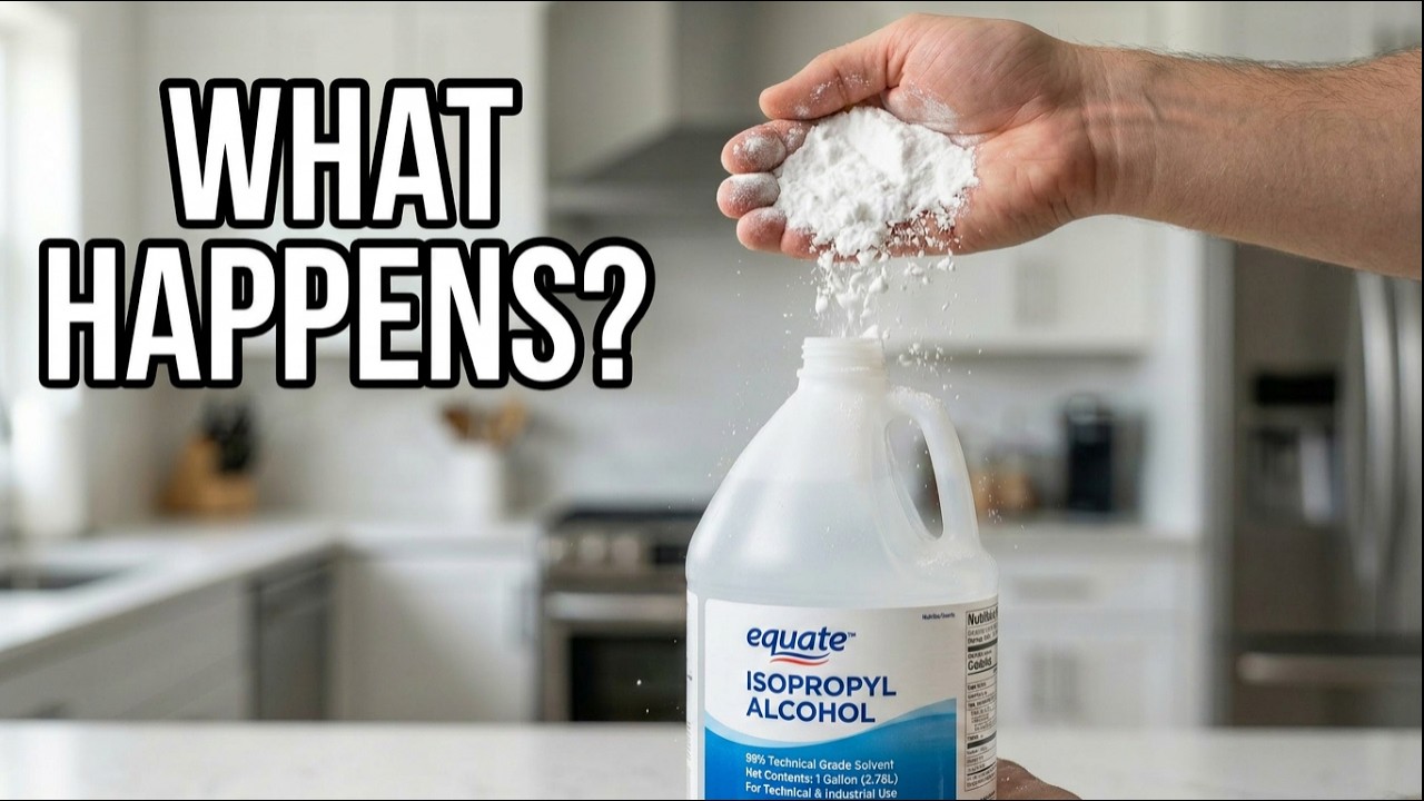 Pour Baking Soda on Alcohol and See the Magic