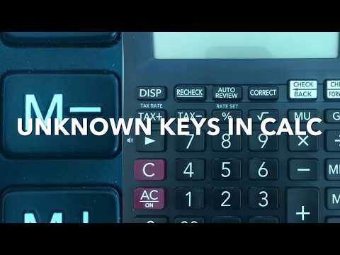 MRC M+ M- Unknown keys in calculator memory re call