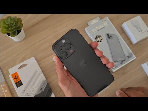 iPhone 14 Pro 256Gb Space Black Unboxing + Accessories
