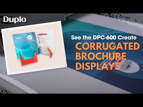 Cutting Corrugated Brochure Displays with the DPC-600 Digital Die Cutter