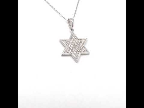"PEND01126" Star Of David Diamond Pendant