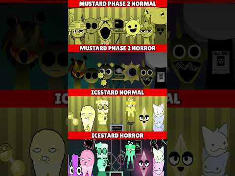 Incredibox Sprunki Mustard Phase 2 Normal VS Horror VS Icestard Normal VS Horror *MIX VERSION*