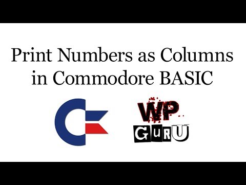 How to print numbers as columns in Commodore BASIC – The WP Guru