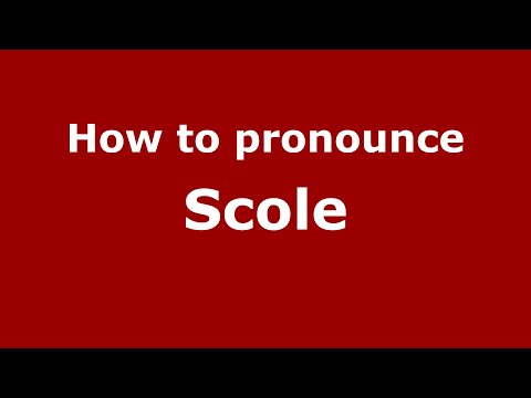 How to pronounce Scole (English/UK) - PronounceNames.com