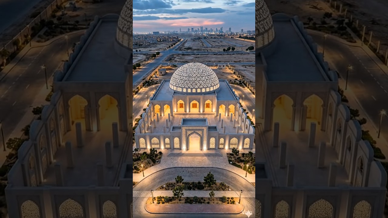 Masjid Tooba Karachi DHA  Ultra Realistic AI Construction Timelapse From Empty Land to Iconic Mosque