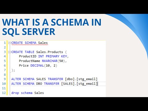 91 What is a schema in sql server