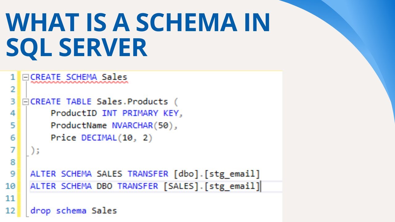 91 What is a schema in sql server