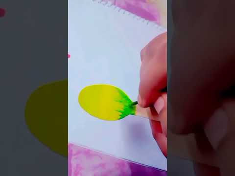wooden spoon painting π±#shorts #ytviral #ytshorts #youtubeshorts #art @ARTWITHVARSHA