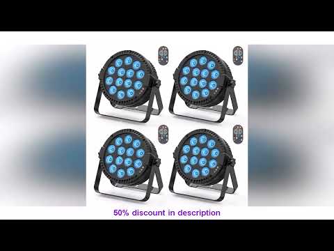 Latest Products You Must Know! U'King 4PCS 80W Par Light 4in1 RGBW 14 LED Stage Effect Light DMX51