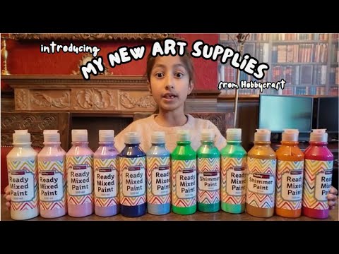 My New Art Supplies | Shimmer Paint | Get Artistic
