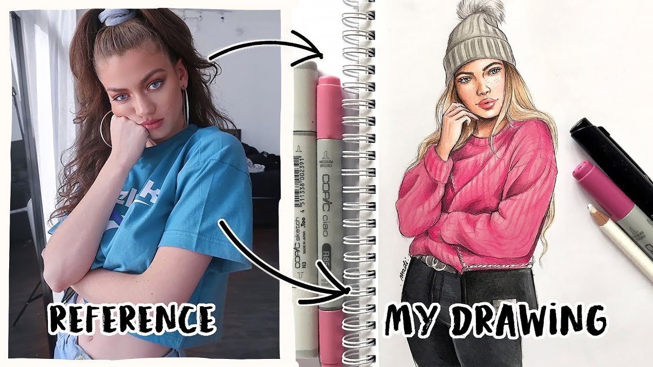 HOW I DRAW FROM REFERENCE- Easy Tutorial | Natalia Madej