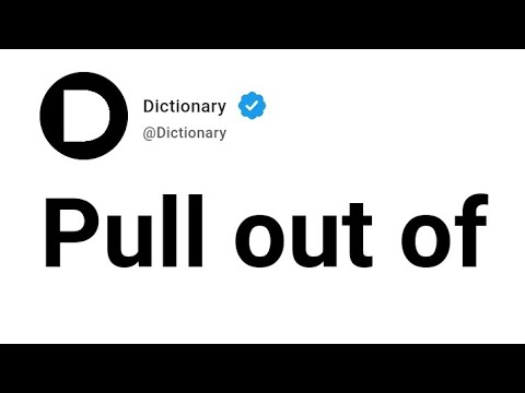 Pull out of Meaning In English