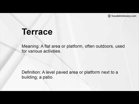 Terrace Meaning