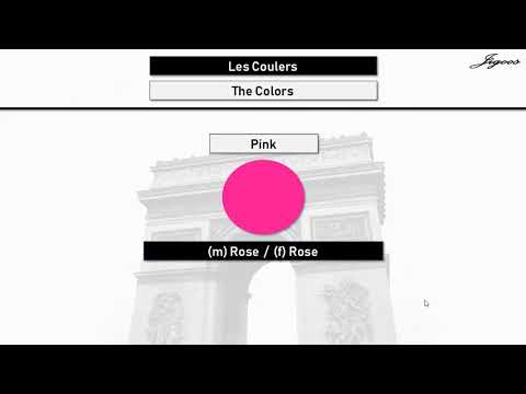 Colors in French-Vocabulary for colours in French(hot to pronounce colors in French)