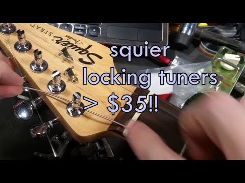 Locking tuners for Squier Strat | cheap drop in replacements!