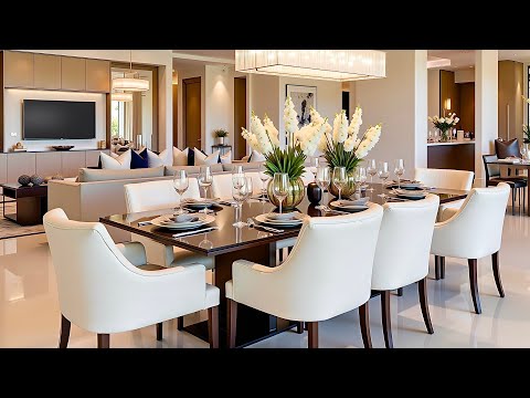 Luxury Dining Room Decorating Ideas 2025 Stylish Dining Table Designs & Home Interior Design Trends