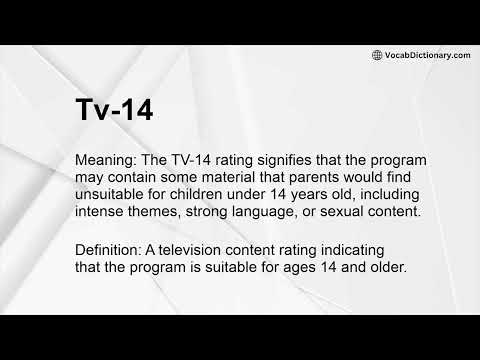 Tv-14 Meaning