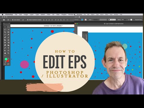 Photoshop / Illustrator : EPS Opening / Placing / Editing Vector Files How To Tutorial