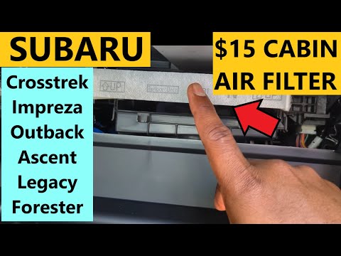 Subaru Outback Forester $15 DIY Cabin Air Filter Change (2020-2026) Legacy Impreza Ascent Crosstrek