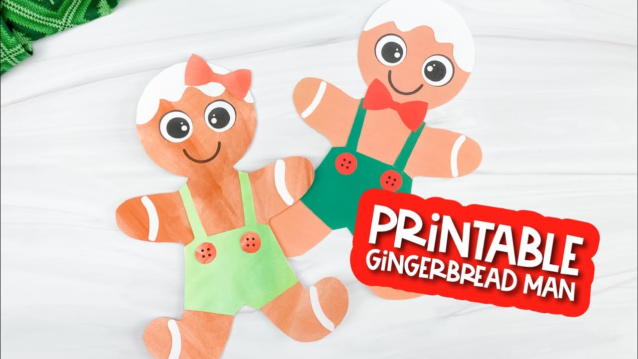 Printable Gingerbread Man Craft For Kids