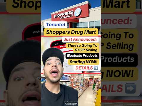 Shoppers Drug Mart Ditches Electronics To Double Down On Health! #toronto #shoppersdrugmart