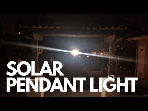 Portable Solar Lights Indoor Outdoor | Solar Pendant Lights with Detachable Hook & Remote