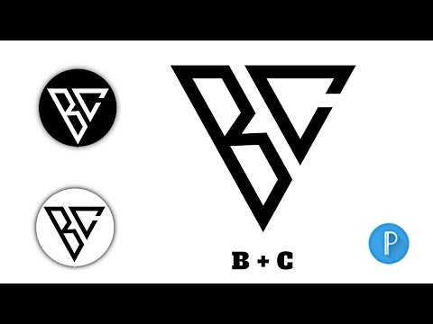 | b c logo design | pixellab logo tutorial | pixellab design logo |