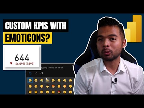 How to create CUSTOM KPIs + add EMOJIS and SYMBOLS // Beginners Guide to Power BI in 2021